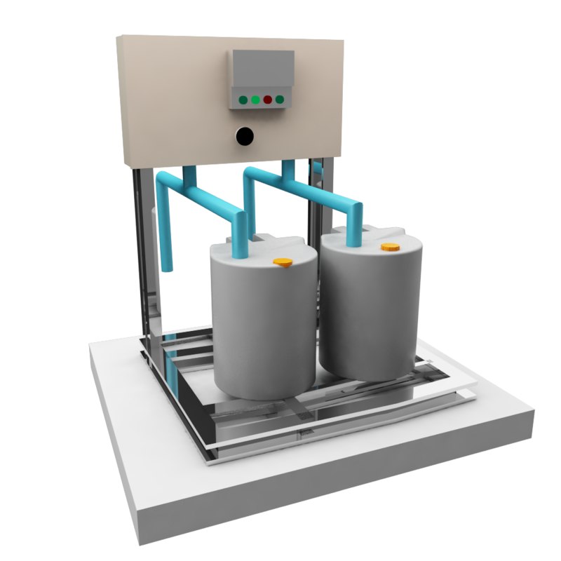 Automatic chemical dosing systems model - TurboSquid 1270075