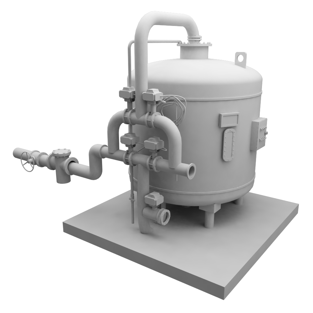 3D chilled water stream filtration model - TurboSquid 1270119