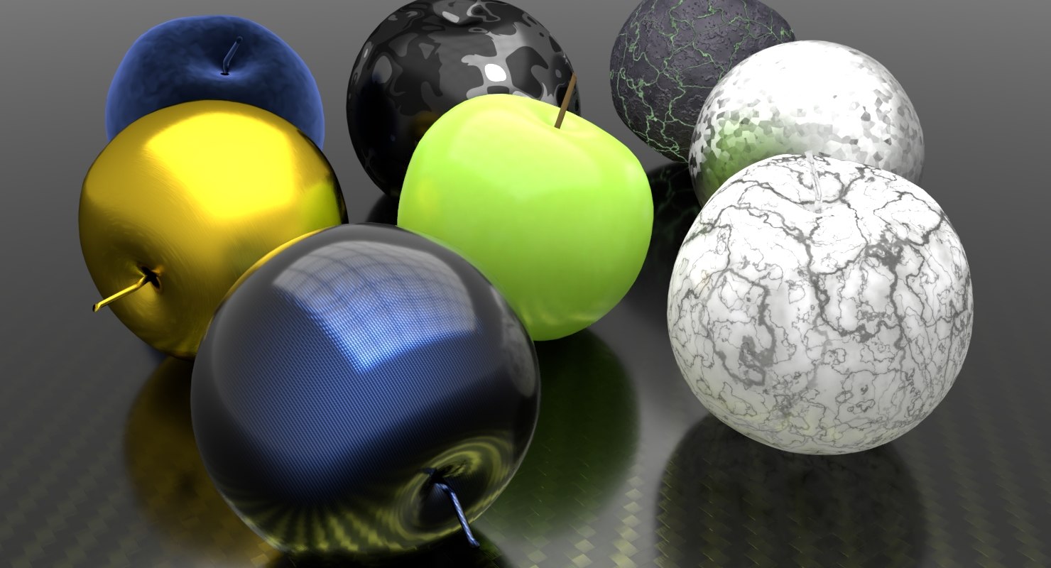 3D apples different materials model - TurboSquid 1270183