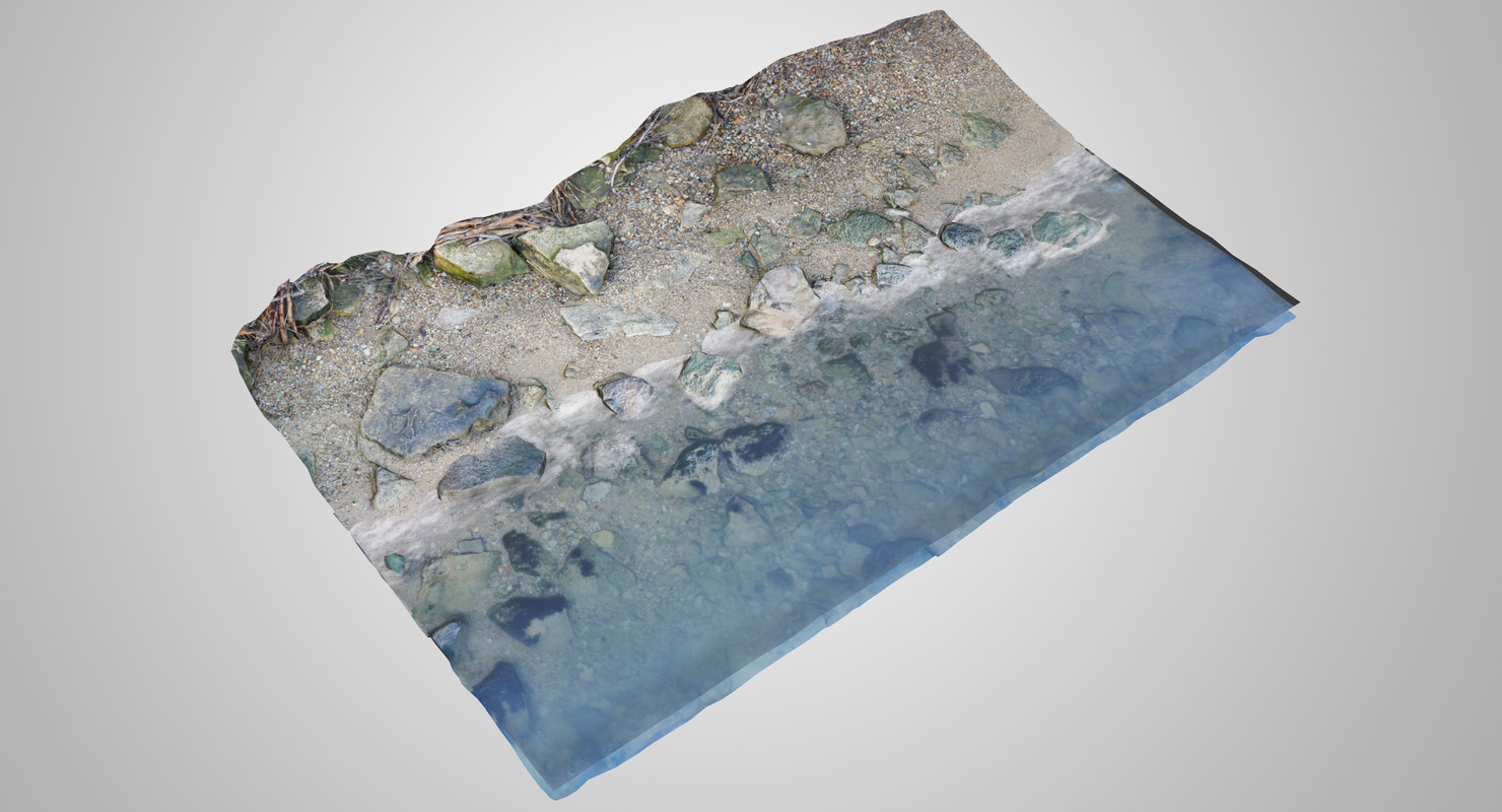 3D model piese stone shore - TurboSquid 1270227