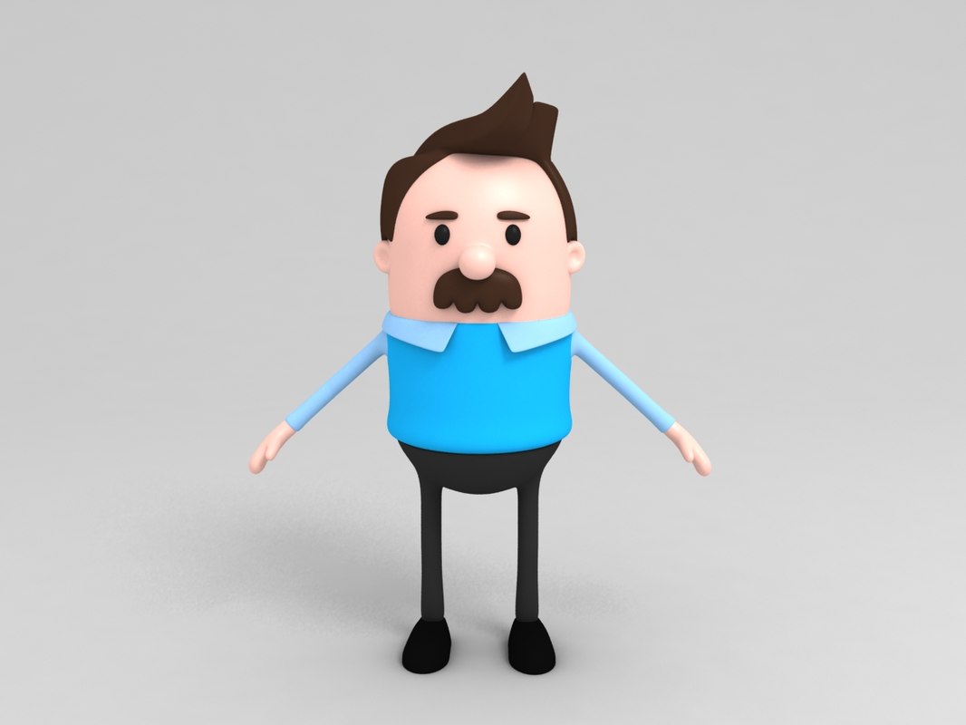 3D dad character cartoon model - TurboSquid 1270436