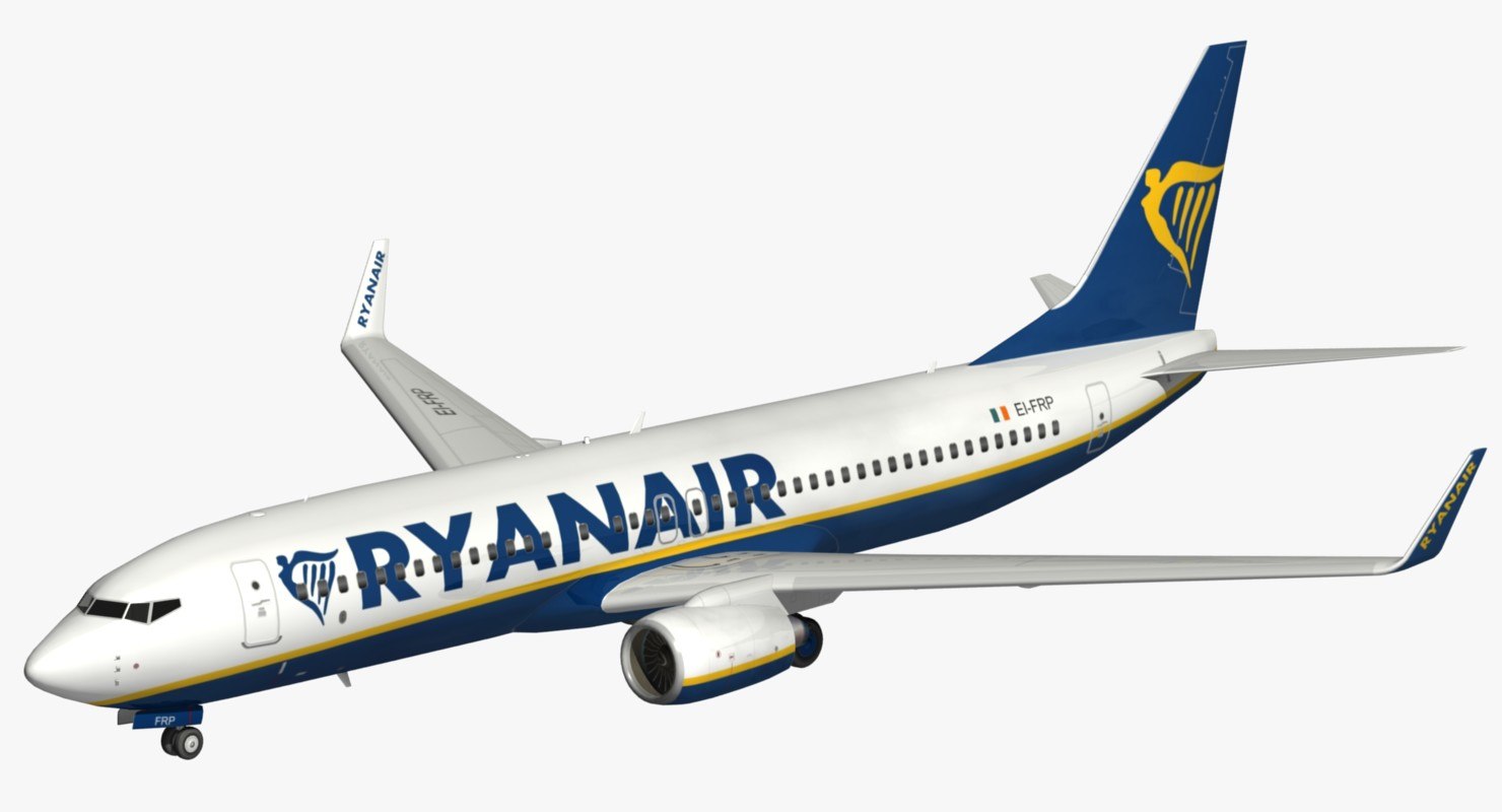 Boeing ryanair 3D - TurboSquid 1270478
