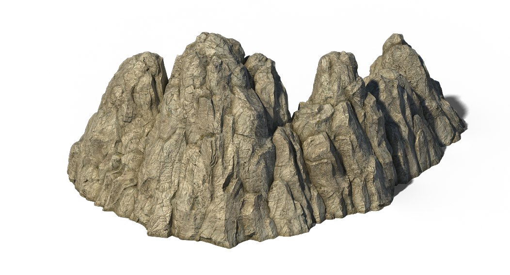 3D cave rock mountain model - TurboSquid 1270529