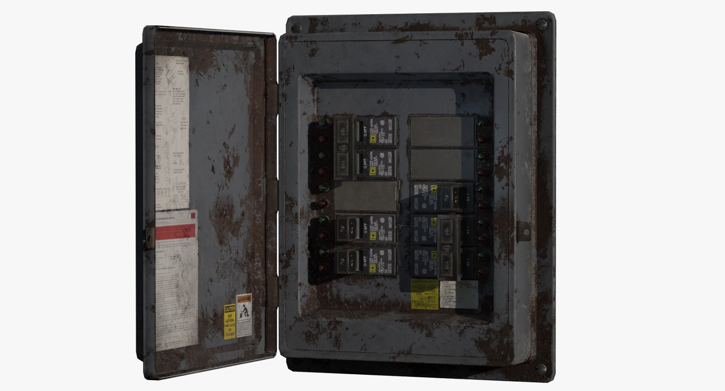 Low-poly fuse box pbr 3D - TurboSquid 1270677