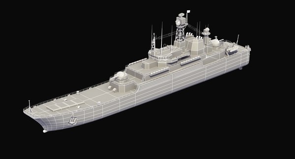 Ropucha landing ship 3D - TurboSquid 1270684