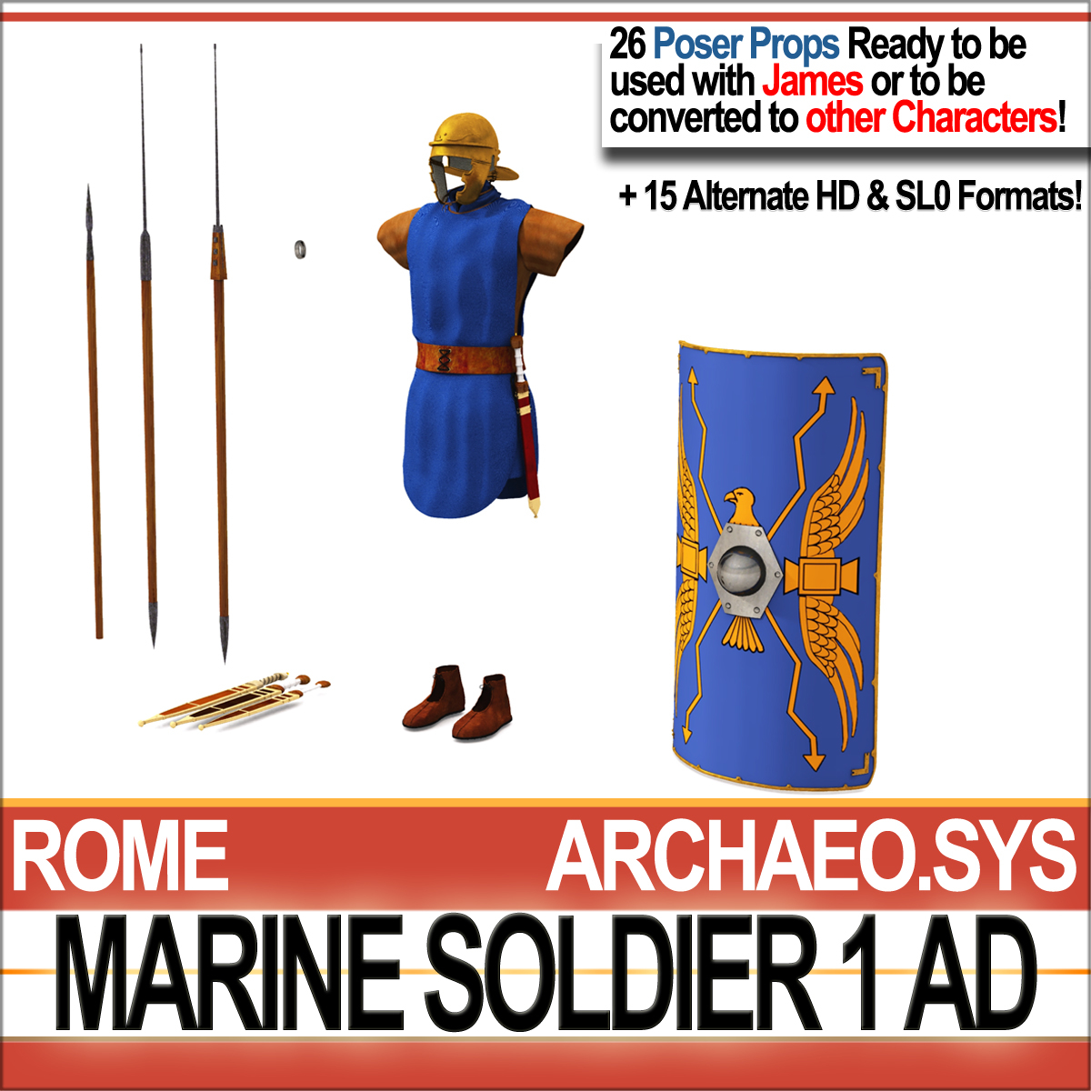 Ancient roman marine soldier 3D - TurboSquid 1271005