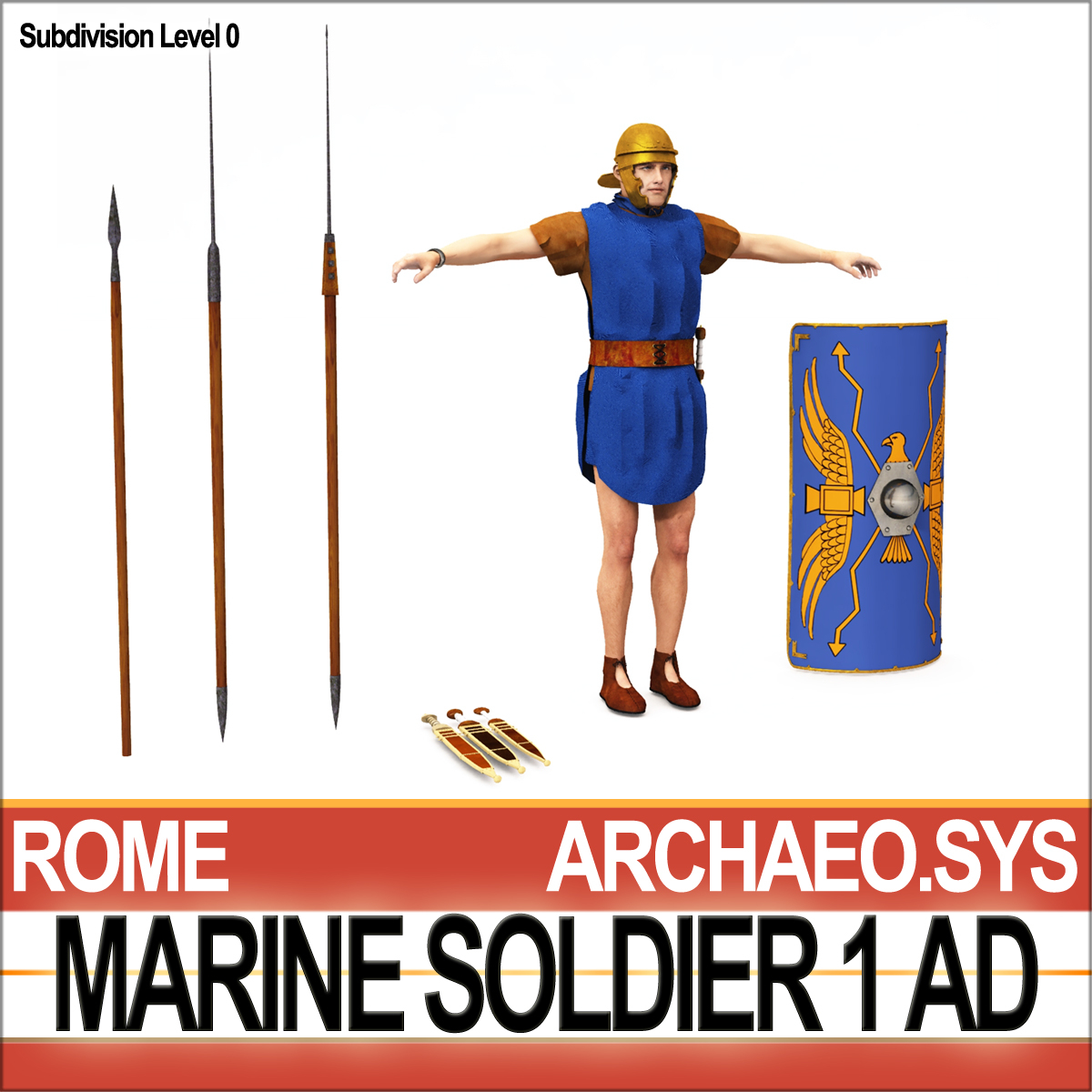 Ancient roman marine soldier 3D - TurboSquid 1271005