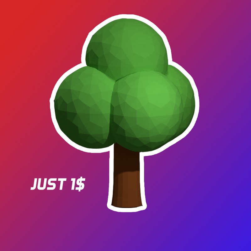 3D tree mario 64 - TurboSquid 1271048