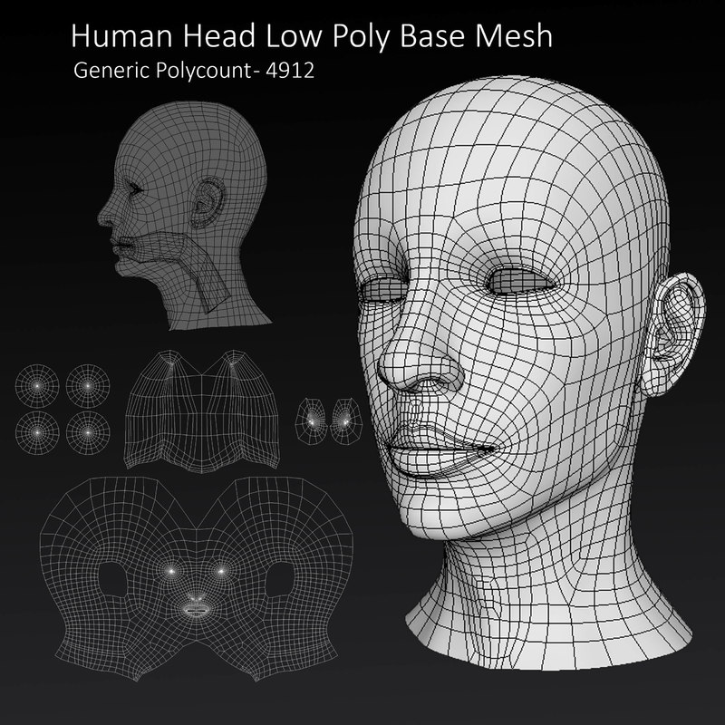 3D head base mesh - TurboSquid 1271218