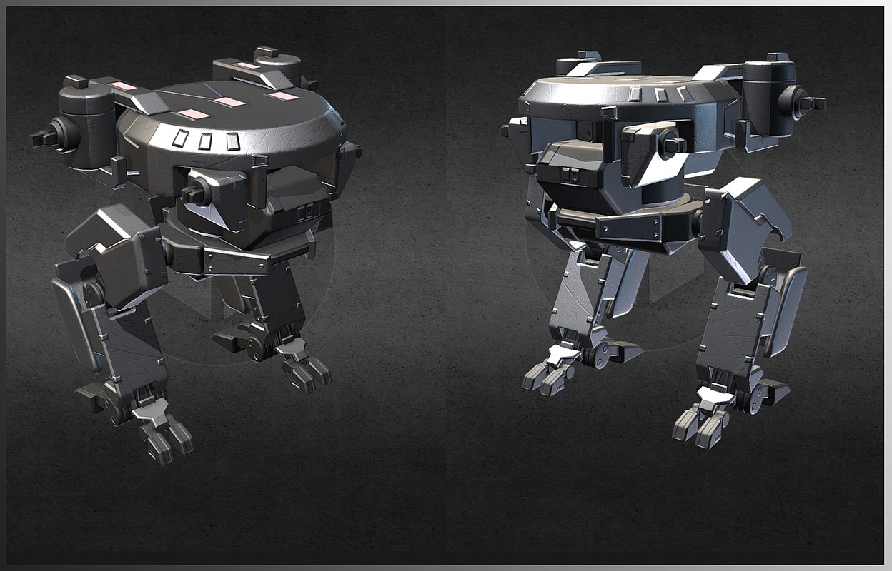 Assault mecha 3D model - TurboSquid 1271263