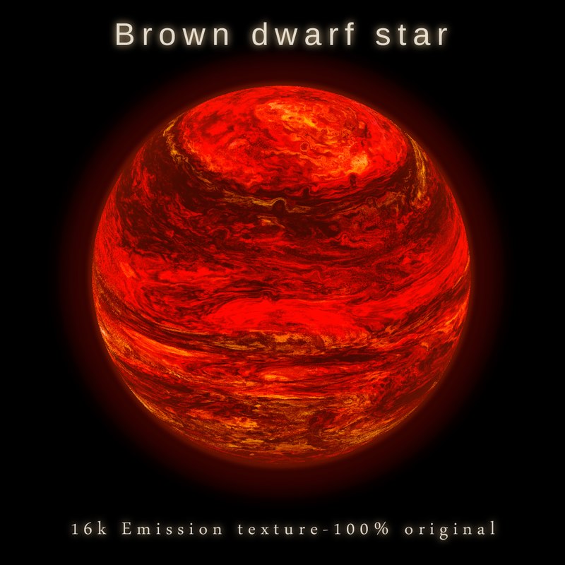 Brown dwarf star planet 3D - TurboSquid 1271315