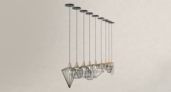 Metal lamp wire 3D model - TurboSquid 1271352