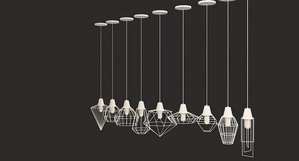 Metal lamp wire 3D model - TurboSquid 1271352