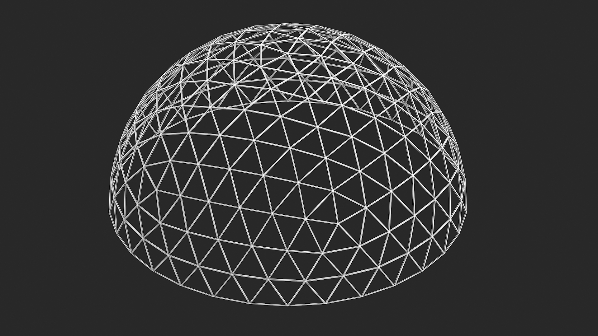 3D geodesic medium dome - TurboSquid 1271392