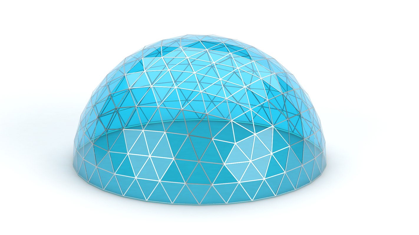 3D geodesic medium dome - TurboSquid 1271392