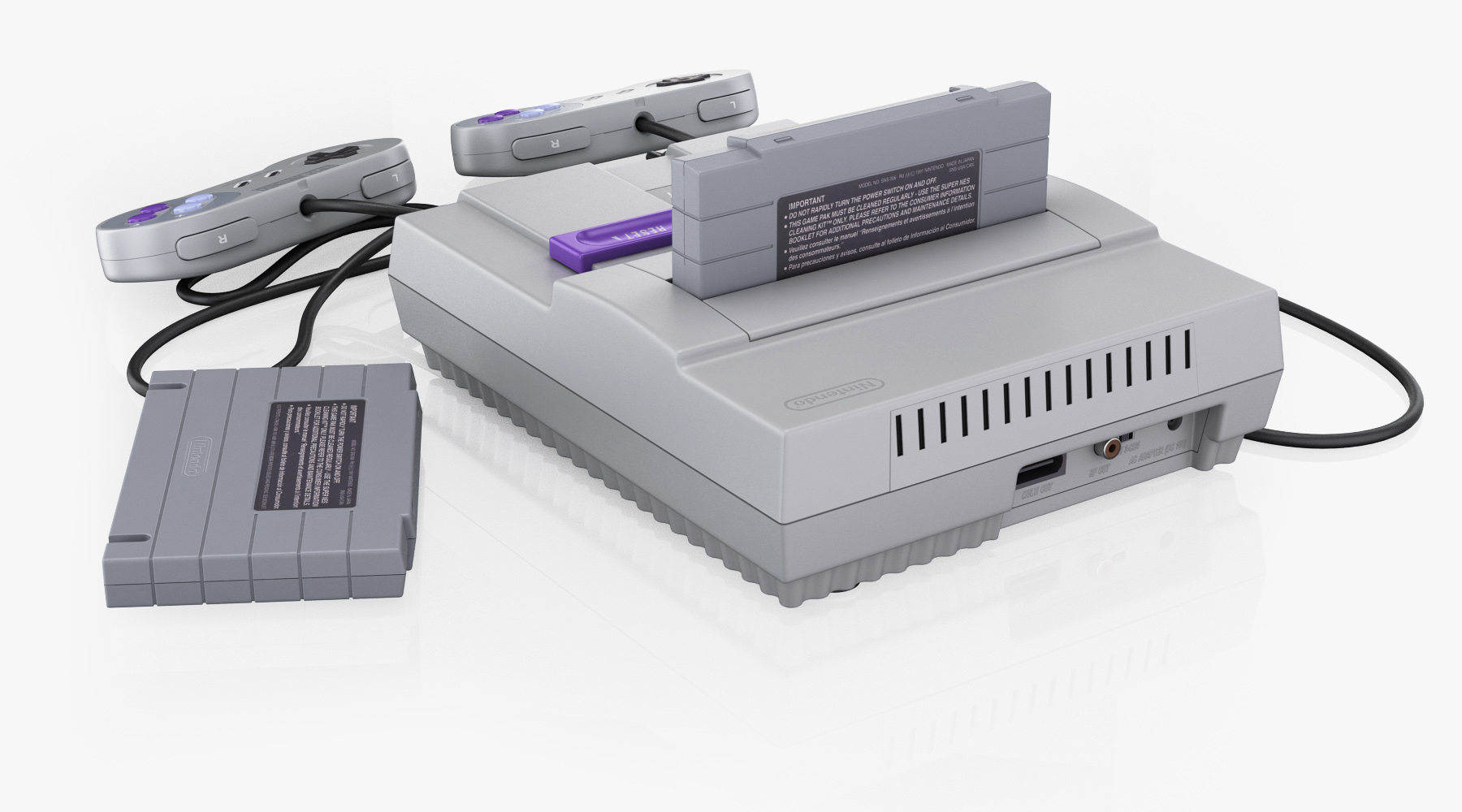 Super nintendo snes model - TurboSquid 1271420