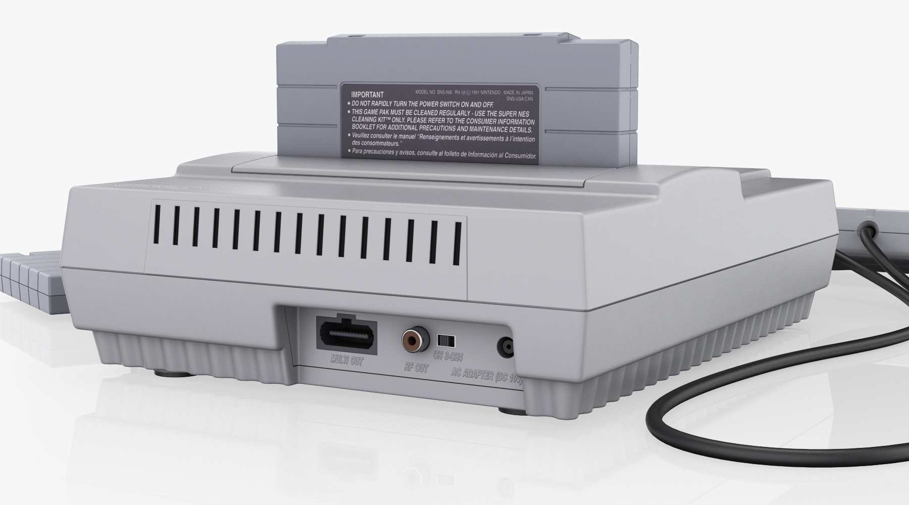Super nintendo snes model - TurboSquid 1271420