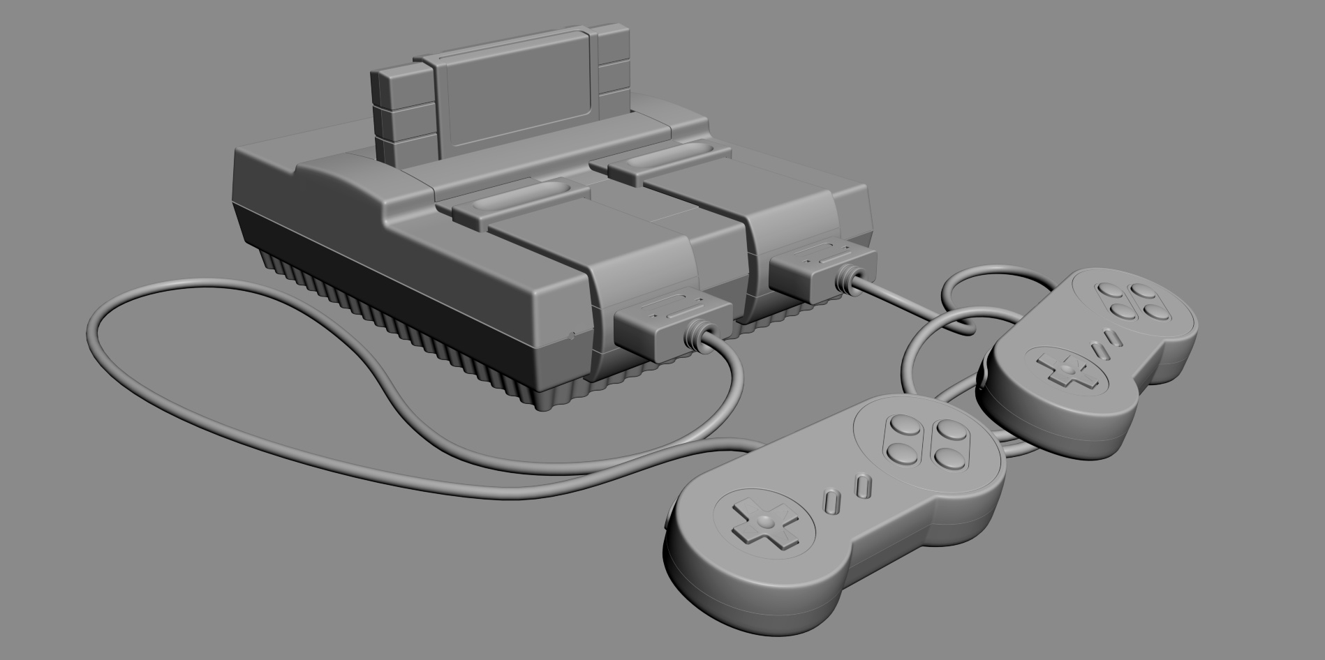 Super nintendo snes model - TurboSquid 1271420