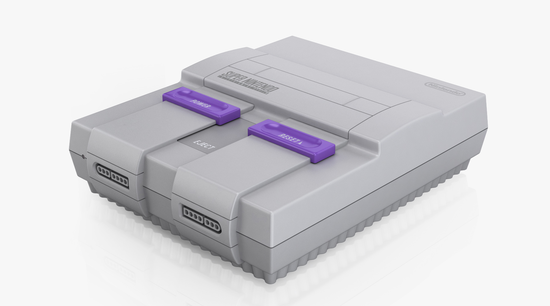 Super nintendo snes model - TurboSquid 1271420