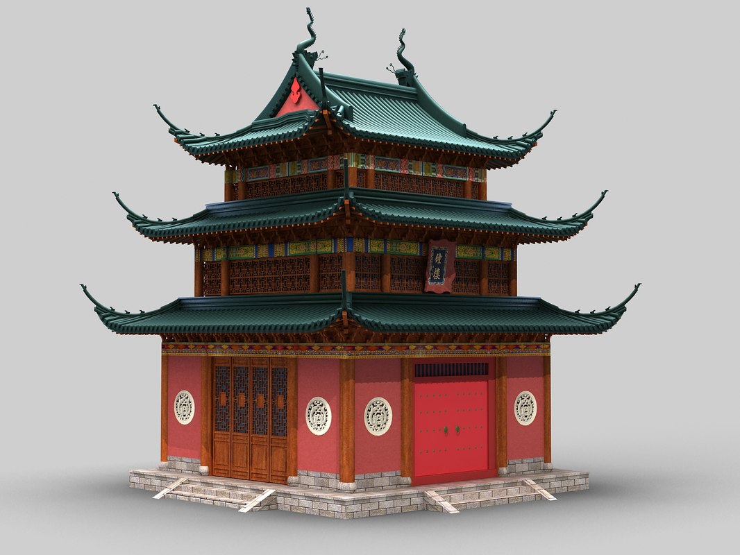 Chinese building 3D model - TurboSquid 1271741