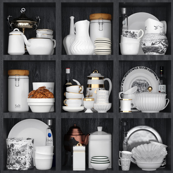 3D model decor rack kitchen - TurboSquid 1271742