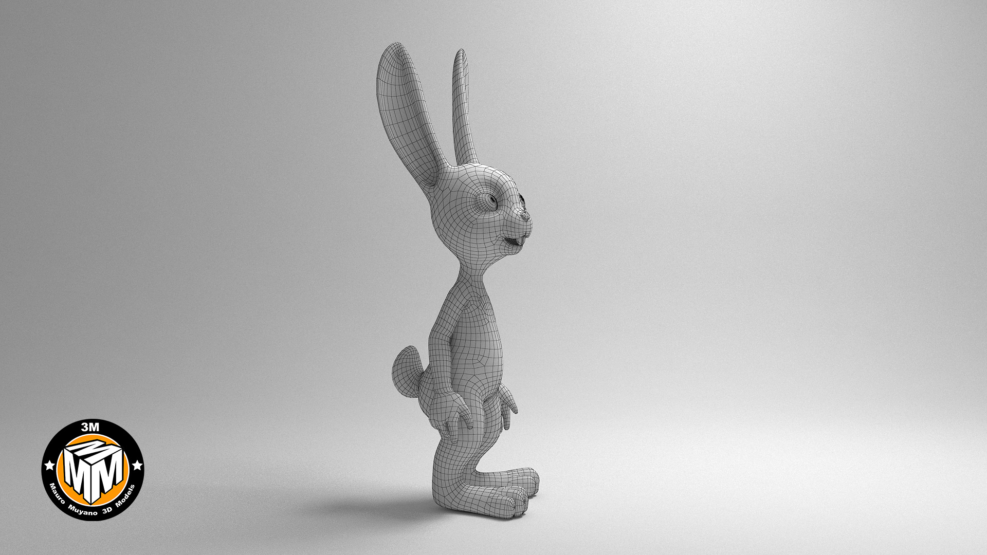 Rabbit easter cartoon 3D - TurboSquid 1271762