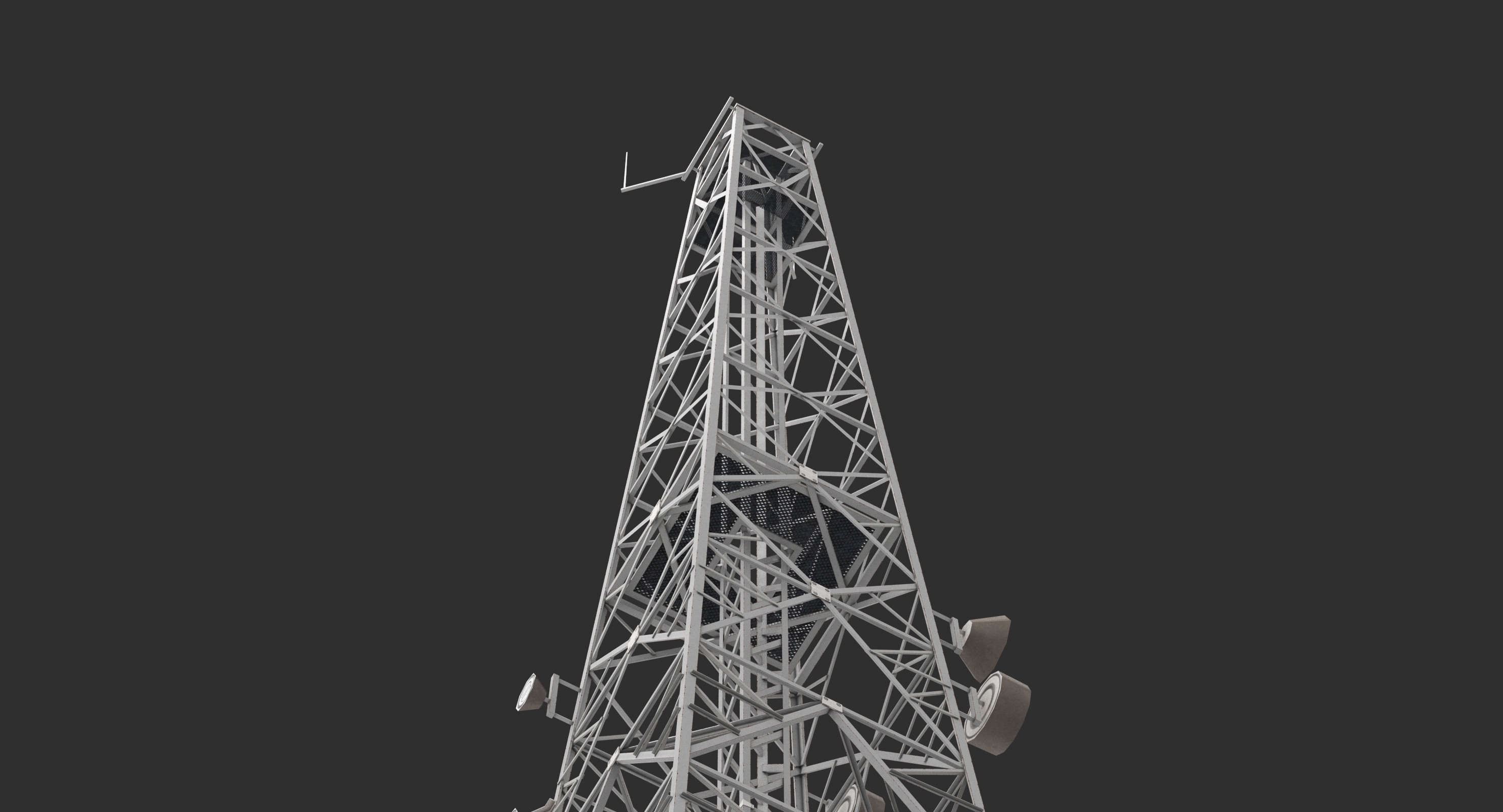 3D telecommunication tower - TurboSquid 1271856