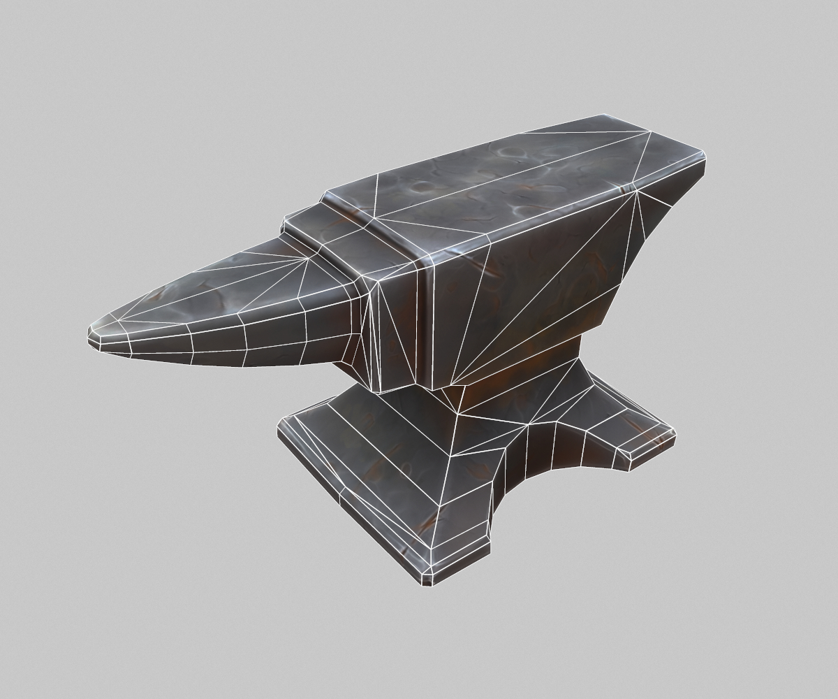 3D handpainted anvil - TurboSquid 1271896