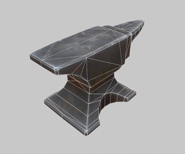 3D handpainted anvil - TurboSquid 1271896