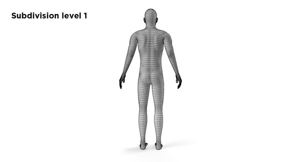 3D model gender neutral rigged human - TurboSquid 1272074