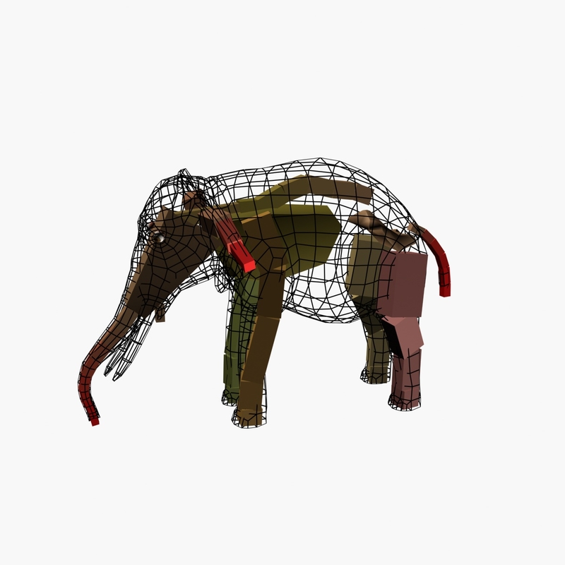 3D elephant walk model - TurboSquid 1272091