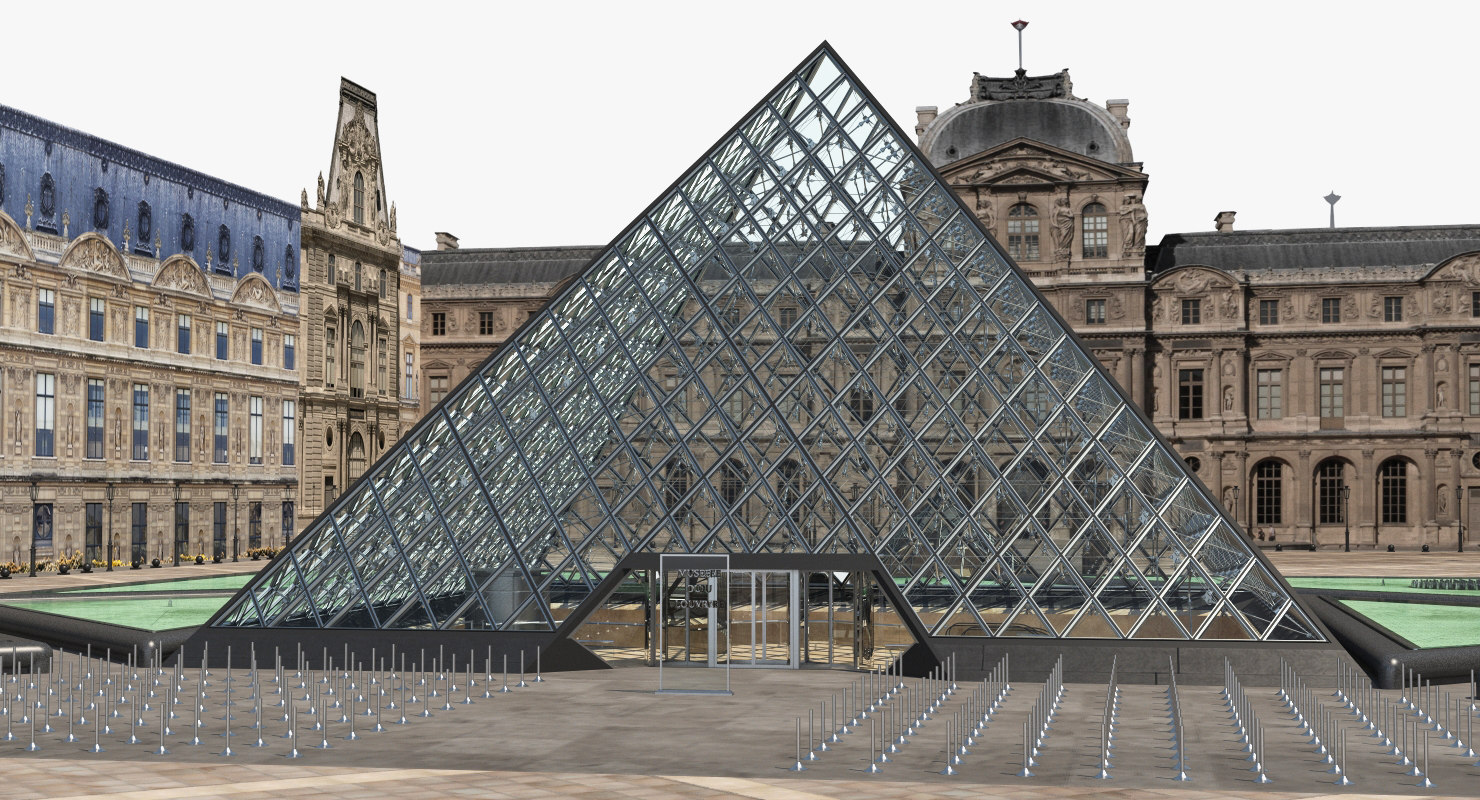Louvre build 3D - TurboSquid 1272094