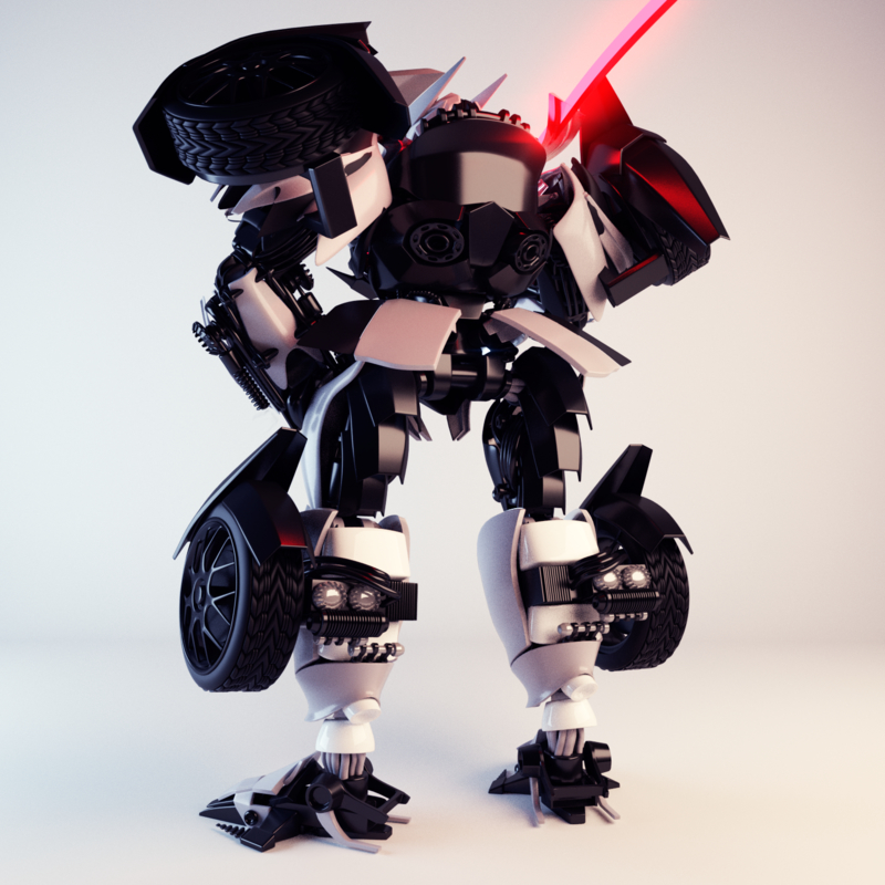 Robot car 3D model - TurboSquid 1272183