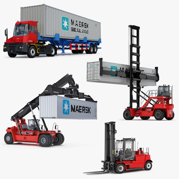 forklift stacker 3d model