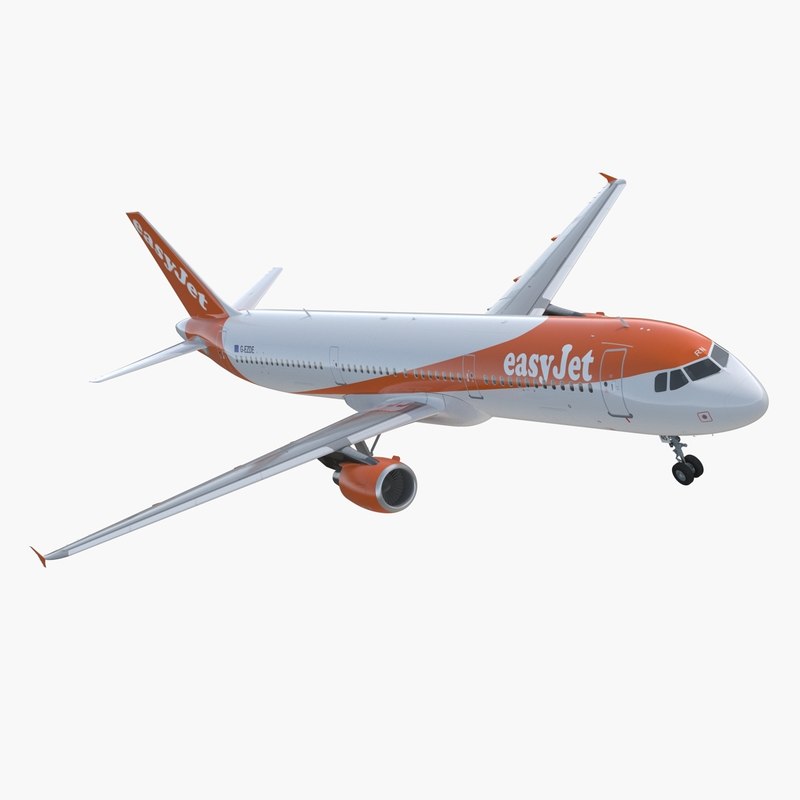 Airbus a321 easyjet airline 3D model - TurboSquid 1272216