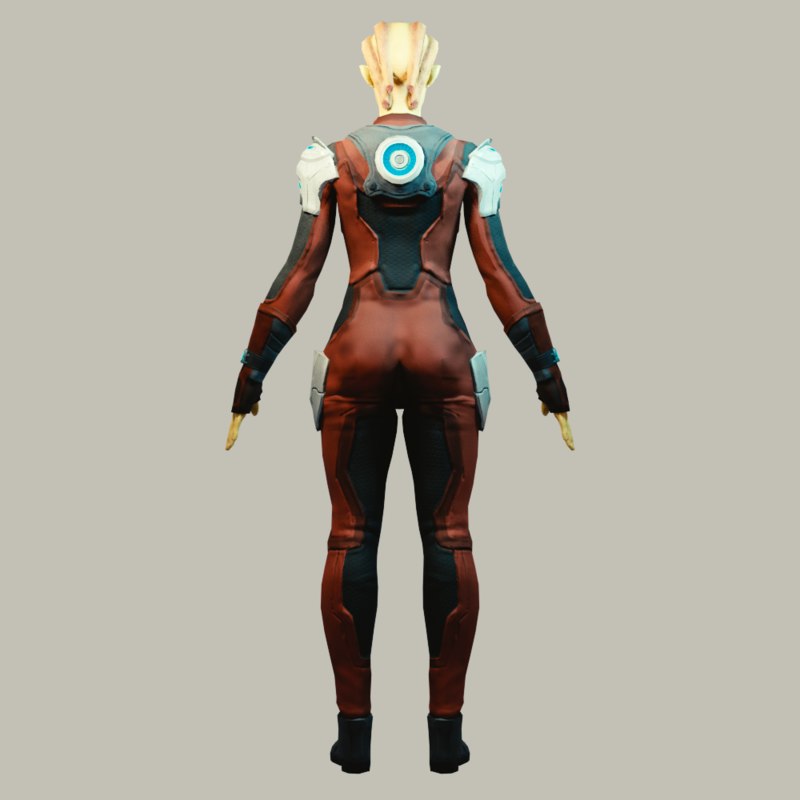 3D female alien - TurboSquid 1272246