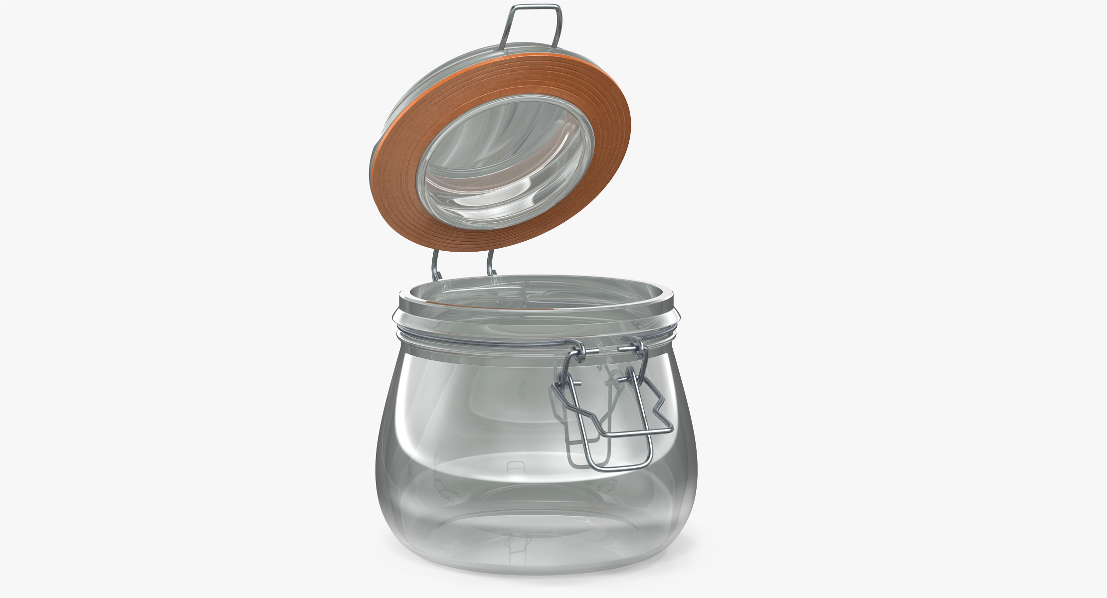 3D glass jar lock 05 model - TurboSquid 1272260