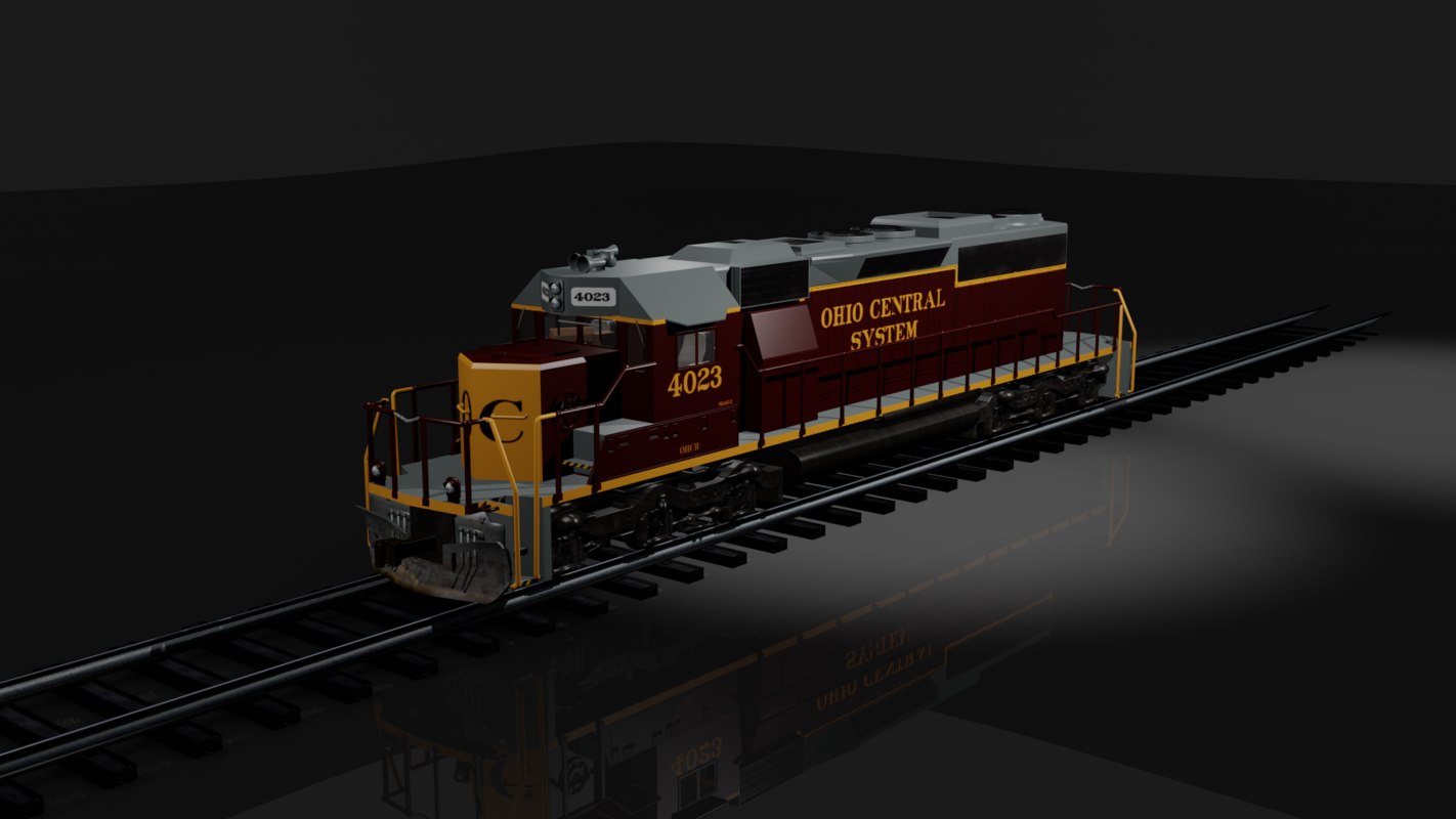 Sd40-2 locomotive 3D model - TurboSquid 1272339
