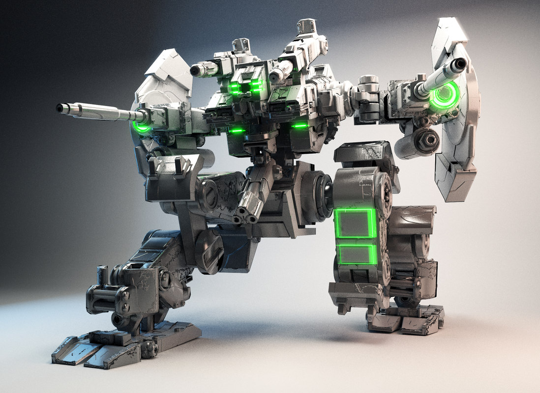 3D model robot gun armor - TurboSquid 1272439