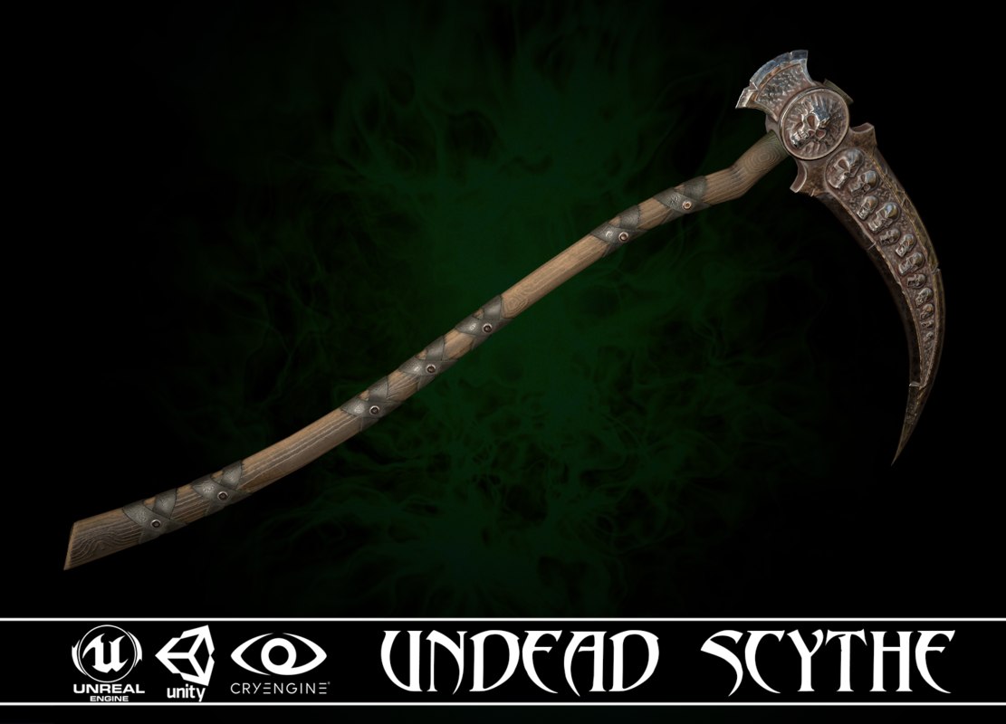 Undead scythe 3D model - TurboSquid 1272560