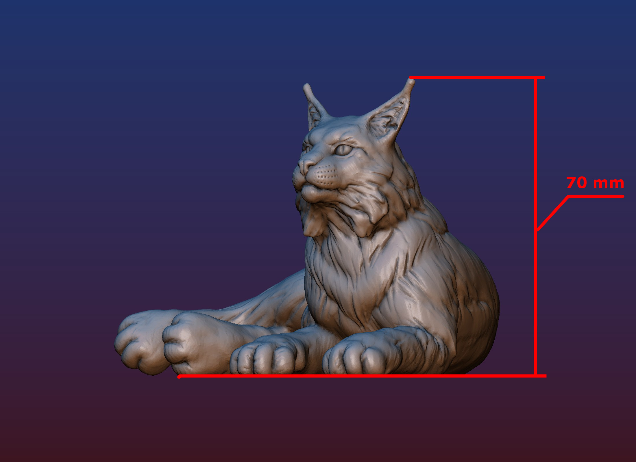 Lynx print ready 3D model - TurboSquid 1272671