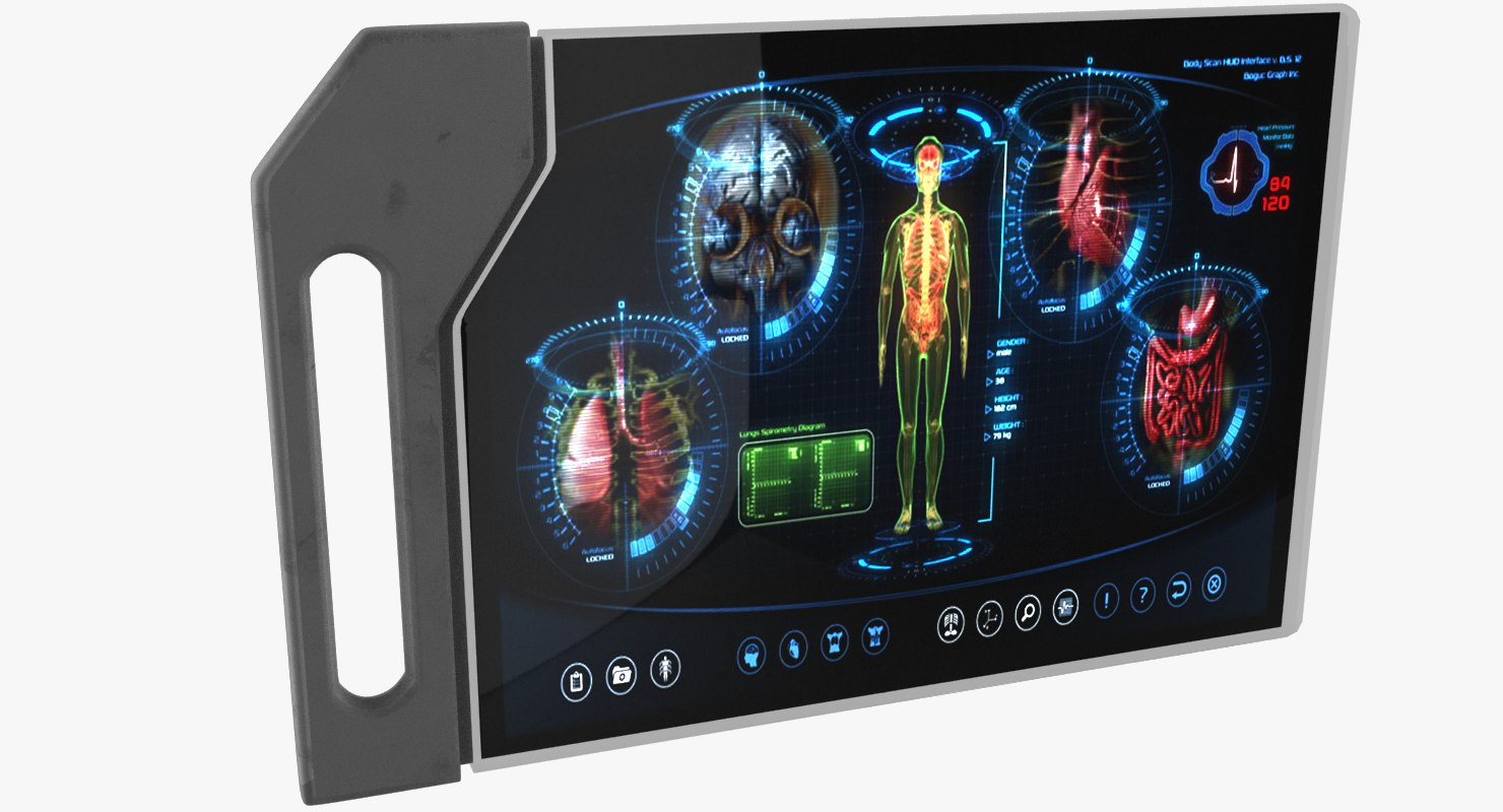 Sci-fi monitor 3D model - TurboSquid 1272698