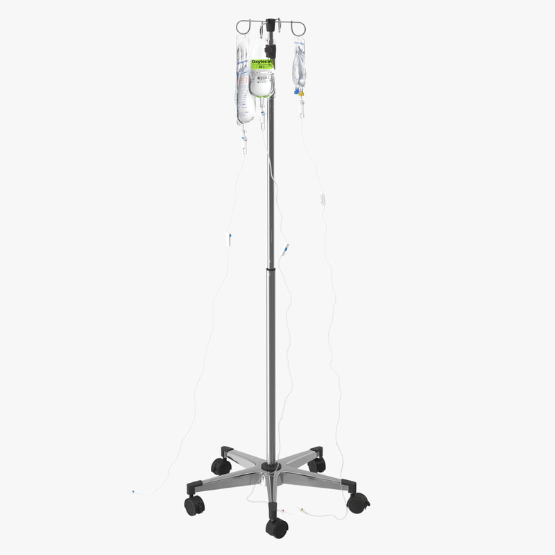 Medical iv drip stand 3D model - TurboSquid 1272730