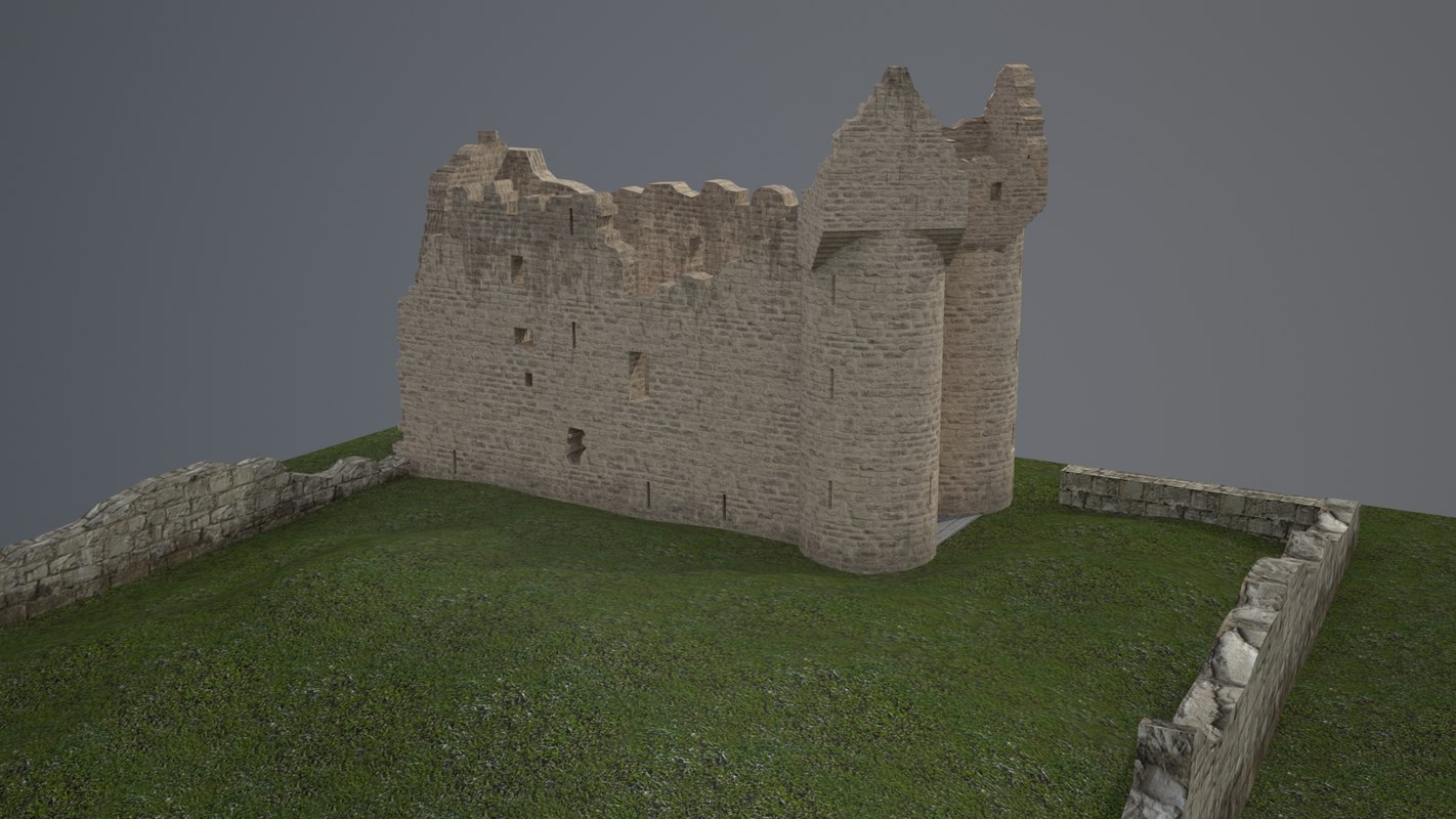 3D realistic monea castle architecture model - TurboSquid 1272818