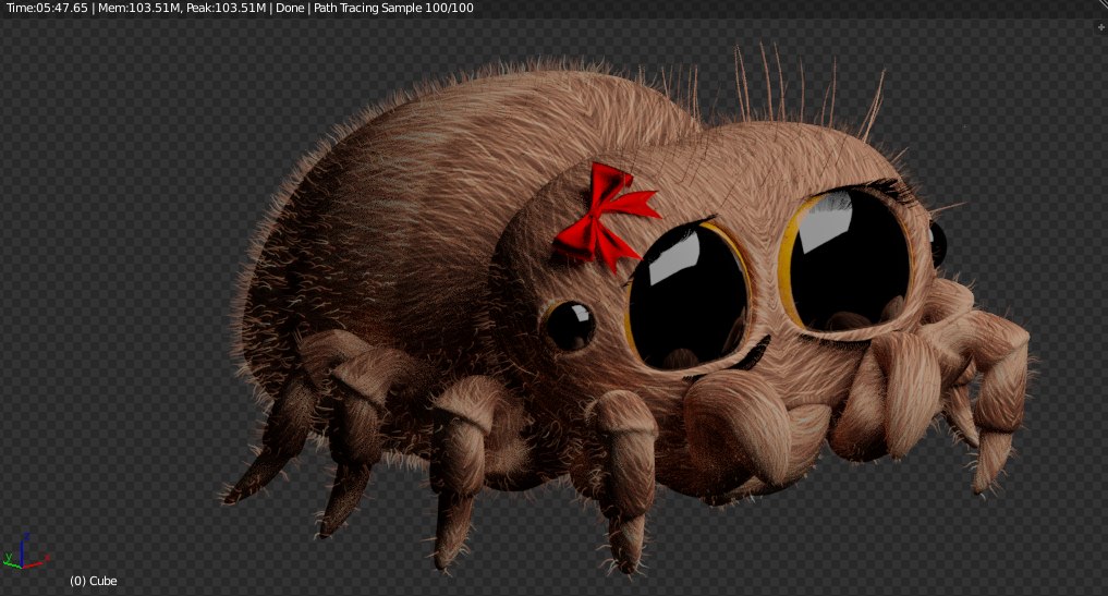 3D cute spider - TurboSquid 1273099