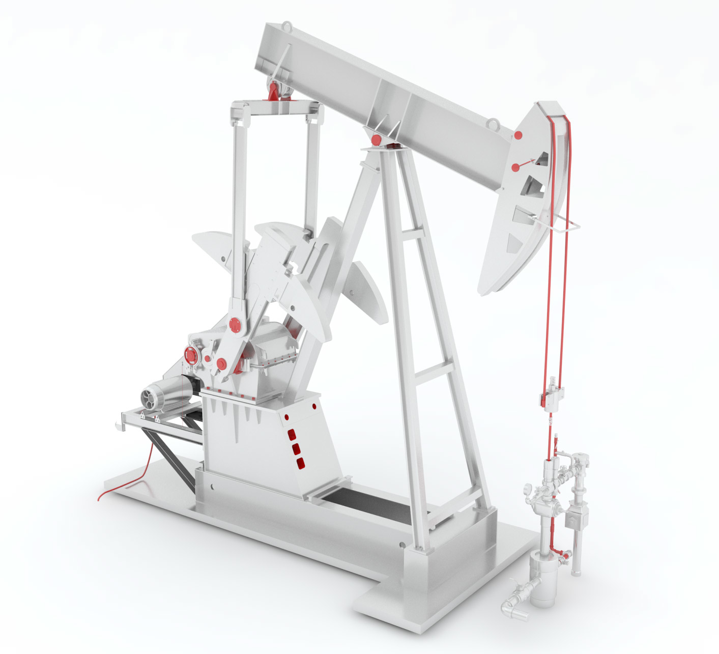 3D model oil pump jack - TurboSquid 1273143