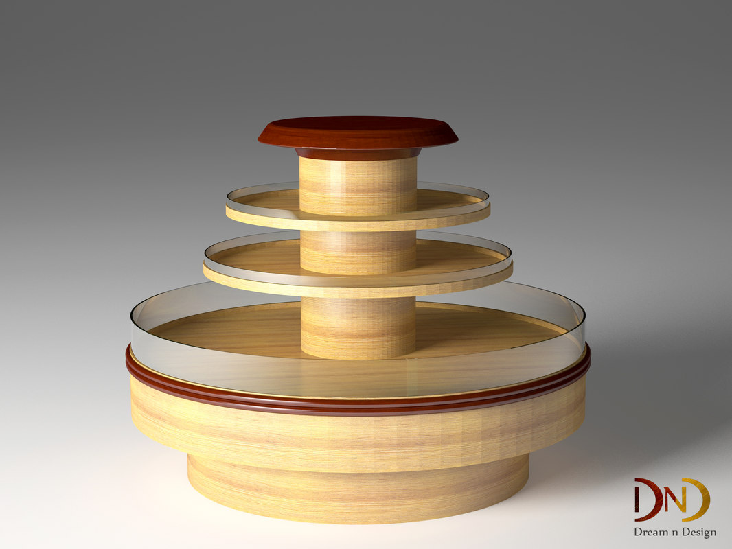 3D chocolate display stand furniture design - TurboSquid 1273214