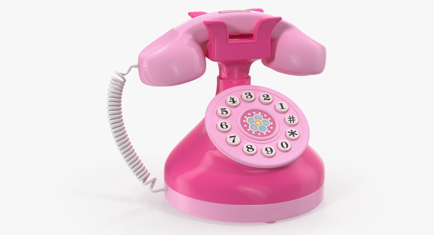 3D model toy phone pink - TurboSquid 1273284