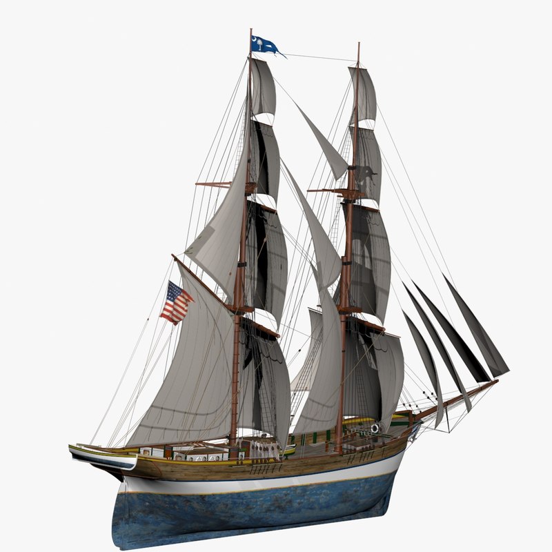 3D model brig ship 1874 - TurboSquid 1273732