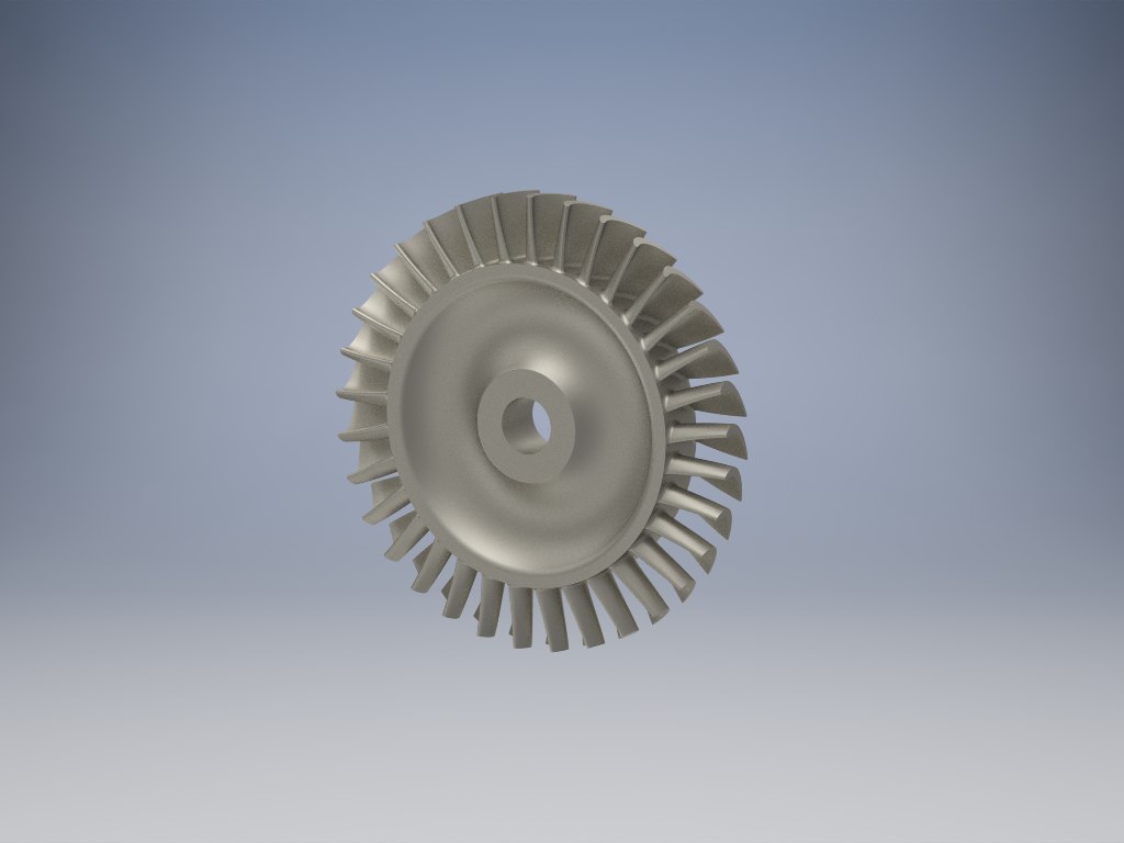 Turbine disk 3D - TurboSquid 1274074